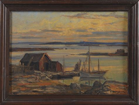 KARL BERGMAN olja på duk signerad Konst Måleri Auctionet