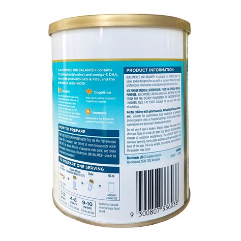 Sữa Blackmores JNR Balance 400g dành cho bé từ 1 10 tuổi KidsPlaza