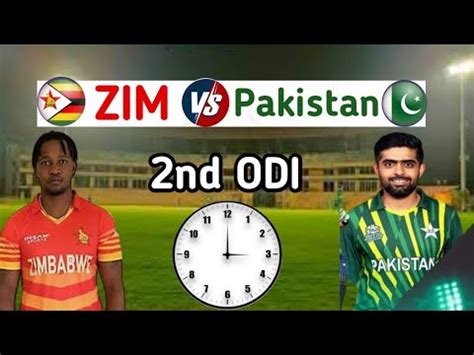 Pakistan Vs Zimbabwe 2nd ODI Match Timetable And Dates 2023 PAK Vs