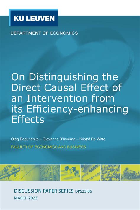 pdf on distinguishing the direct causal effect of an intervention from its efficiency