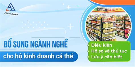 Hồ sơ thủ tục bổ sung ngành nghề kinh doanh hộ cá thể Mới