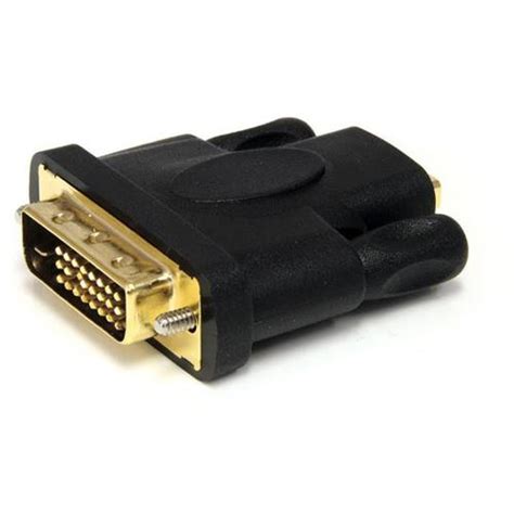 Startech DVI D Adapter Passiv DVI 24 1 Stecker Auf HDMI Buchse Schwarz