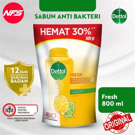 Jual Dettol Fresh Body Wash Sabun Mandi Cair Anti Bakteri Fresh Cool
