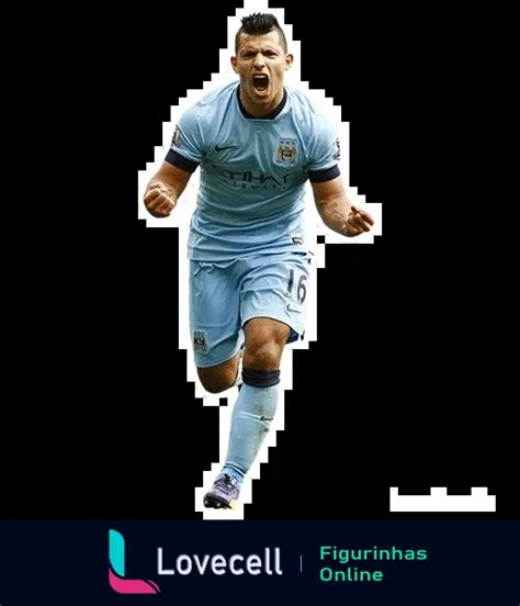 Figurinha Comemoração do Jogador do Manchester City para WhatsApp