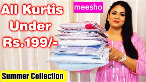 Huge Meesho Kurtis Under Rs 199 Latest Meesho Kurti Haul Try On