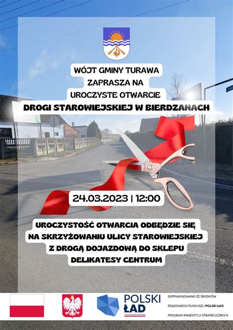 Uroczyste otwarcie drogi Starowiejskiej w Bierdzanach Urząd Gminy Turawa