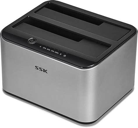 SSK Alüminyum Sabit Disk Yerleştirme İstasyonu USB 3 0 SATA Dual Bay