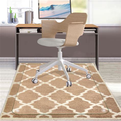 Rose Home Fashion Tempered Glass Chair Mat Office Chair Mats For Carpet