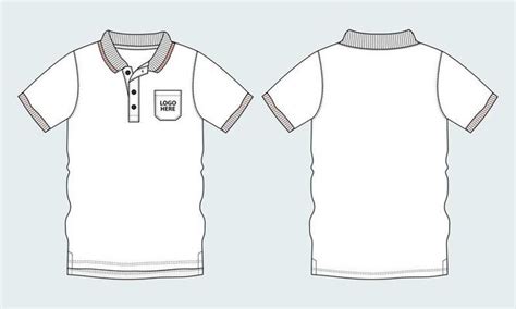 Polo Shirt Template Illustrator Vector Art Icons And Graphics For Free Download