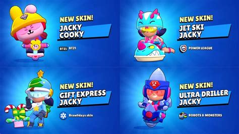 Todas Las Skins De Jacky En Brawl Stars