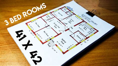 41 X 42 Sqft House Plan II 41 X 42 Ghar Ka Naksha II 41 X 42 House