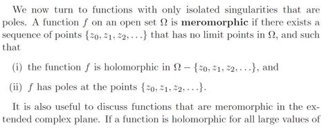 complex analysis why does a meromorphic function have isolated my xxx hot girl