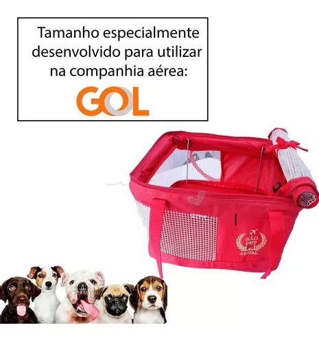 Bolsa Transporte Cachorro Gato Avi O Gol Preto Viagem Frete Gr Tis