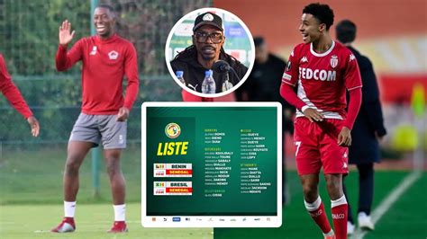 Voici la liste de Aliou Cissé Sénégal vs Brésil Sofiane Diop et
