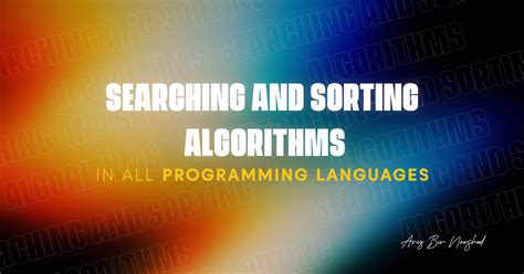 github 4n1z sorting searching algorithms this repo is meant to contain the algorithms for