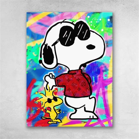 Joe Cool Snoopy Street Art Urban Graffiti Pop Art Wall Art Artofit