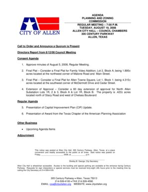 Fillable Online PLANNING AND ZONING Fax Email Print PdfFiller