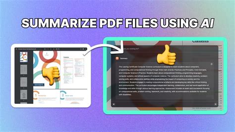 how to summarize pdf files with ai free youtube