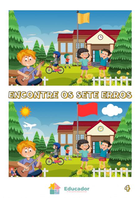 Jogos Dos Erros Para Imprimir Educador