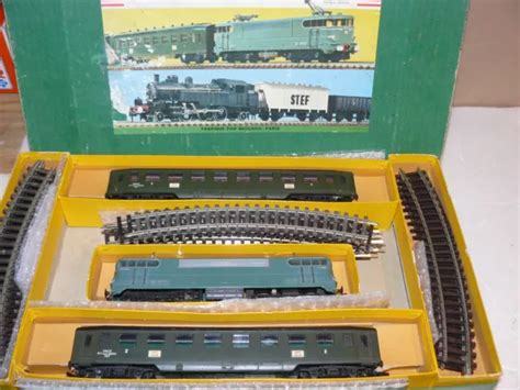 TRAIN ÉLECTRIQUE HO SNCF HORNBY coffret locomotive BB 16009 voitures