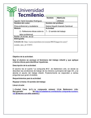 Evidencia 1 Etica Profesional Y Ciudadana Reporte Nombre Matrícula
