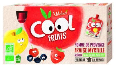 Vitabio Cool Fruits Pomme Fraise Myrtille X12