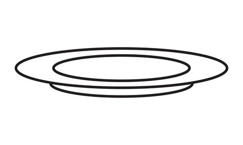 Dinner Plate Or Dishware Line Art Icon For Apps Or Websites