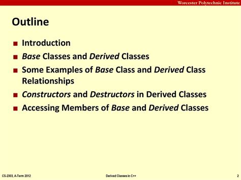 derived classes in c professor hugh c lauer cs 2303 system programming concepts slides