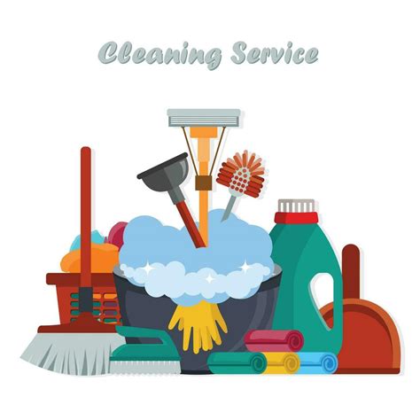 Equipment Cleaning Service Concept Poster Template For House Cleaning