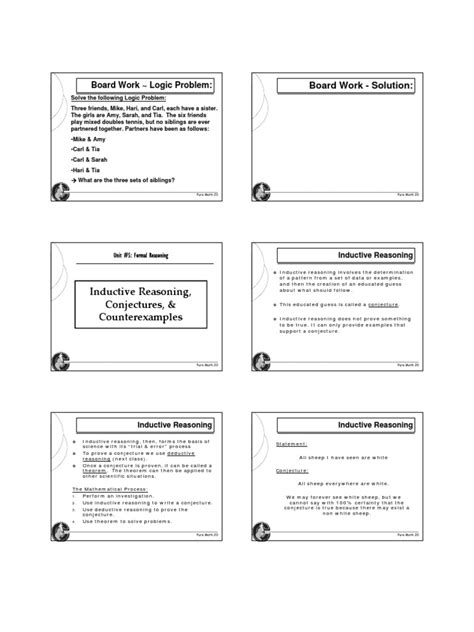 5 1 inductive reasoning conjectures and counter examples 6 per page pdf conjecture