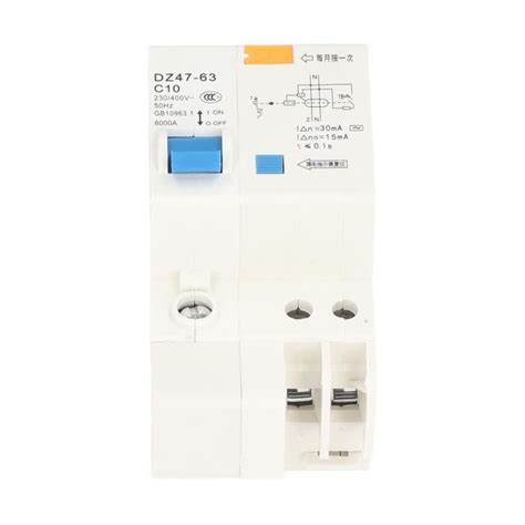 Tbest Disjoncteur Domestique Disjoncteur Mini MCB 1P N 10A 230V 400V