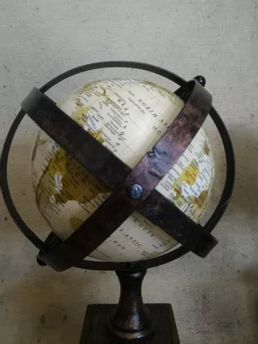 Globo Terraqueo Mapamundi Astrolabio Giratorio Mapa Antiguo Mebuscar