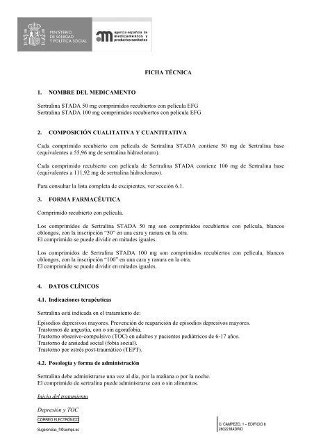 Ficha T Cnica Nombre Del Medicamento Stada