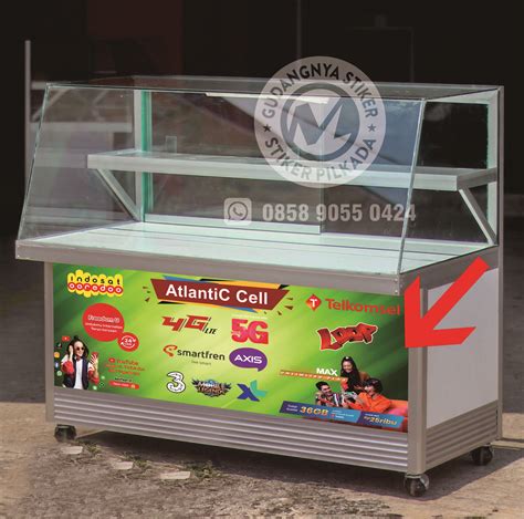 Stiker Vinyl Dekorasi Bawah Etalase Toko Lazada Indonesia