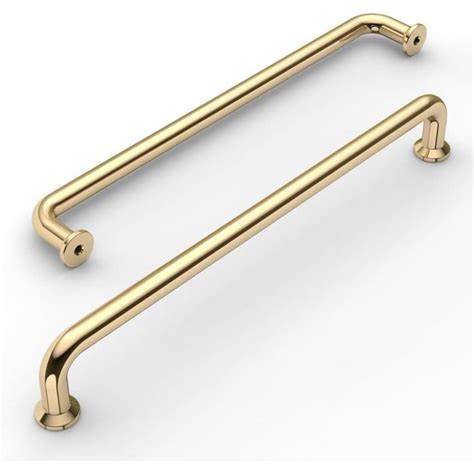 10 Pièces Poignee De Meuble Cuisine Laiton Brossé 192Mm Alliage De Zinc