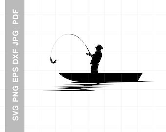 Fishing Design Fishing Png Fishing Svg Vector Dxf Cut Files Fishing Rod