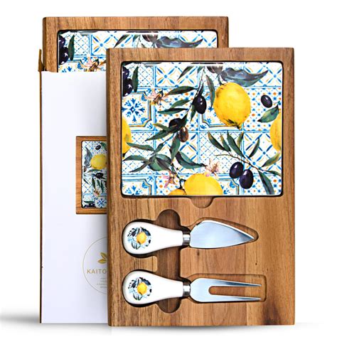 Eco Friendly Wooden Charcuterie Board With Ceramic Plate Natural