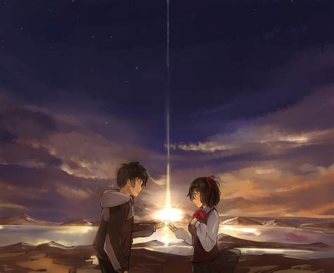 HD Wallpaper Anime Your Name Kimi No Na Wa Mitsuha Miyamizu Taki