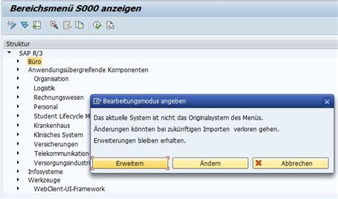 SAP Easy Access Menü erweitern Eigene Transaktionen im Menü Tipps