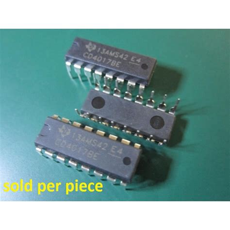 CD4017 CD4017BE 4017 Dip 16 Decade Counter Divider IC Shopee Philippines