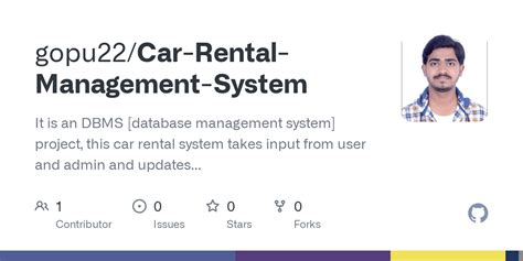 Github Gopu Car Rental Management System It Is An Dbms Database