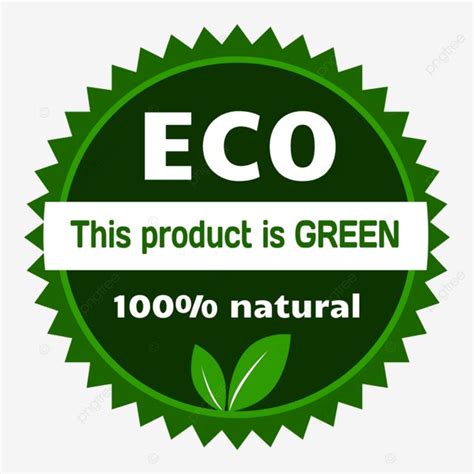 100 Natural Product Vector Hd PNG Images Eco 100 Natural Green Product