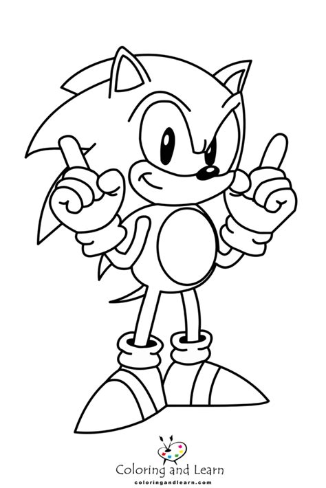 Sonic Coloring Pages Free Coloring And Learn