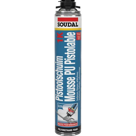 Mousse polyuréthane expansive pistolable Soudafoam 1K SOUDAL Bricozor