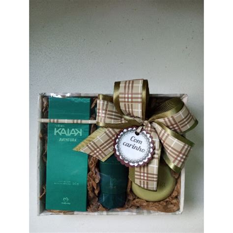 Presente Natura Kaiak Clássico Masculino Completo Natal Escorrega o