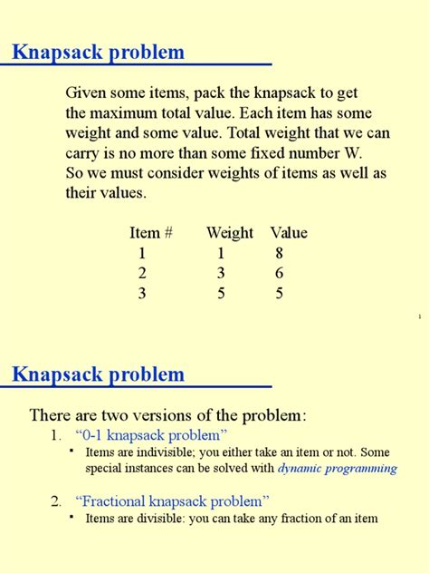 0 1 knapsack pdf dynamic programming discrete mathematics