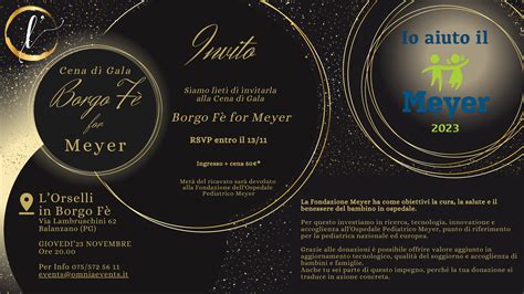 Eventi Solidali Borgo Fè for Meyer Fondazione Meyer