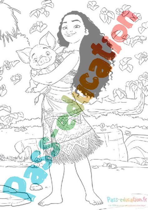 Vaiana coloriage gratuit téléchargez et imprimez des dessins de vaiana