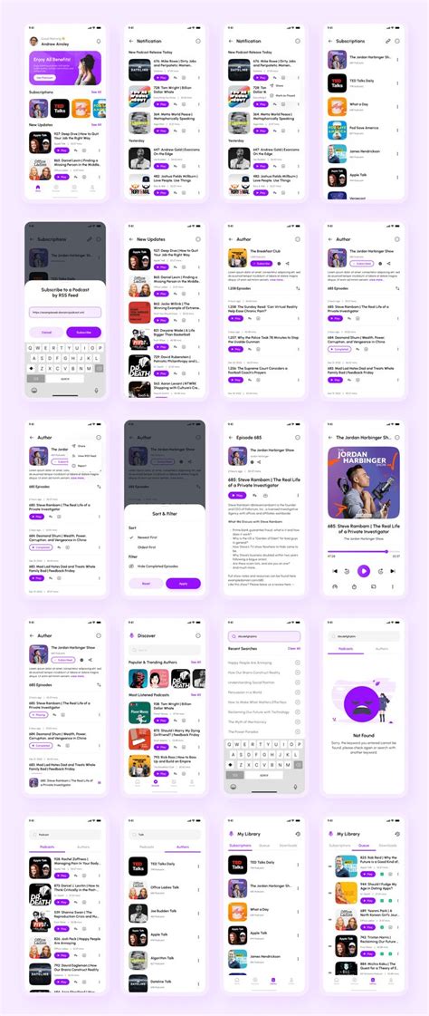 Wetalk Podcast App Ui Kit Figma Resources On Ui Ui Kit App Ui