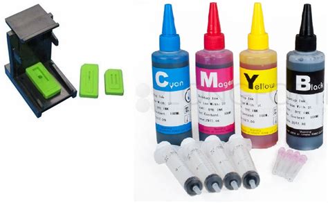 Kit De Recarga De Tinta Y Clip Para Cartuchos Hp Hp Pm